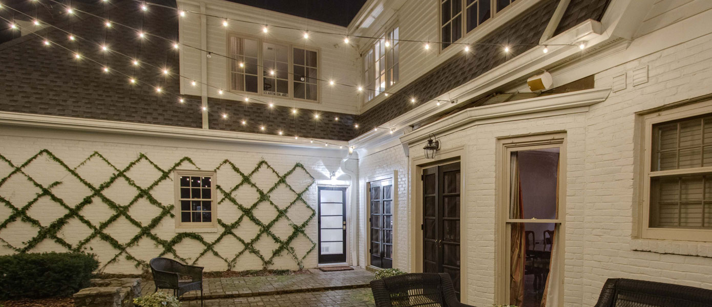 Brighten Your Evenings with Overhead Permanent String Lighting