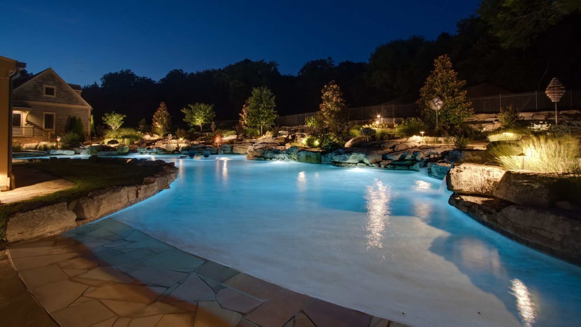 Time to Enhance Your Backyard with Pool Landscape Lighting